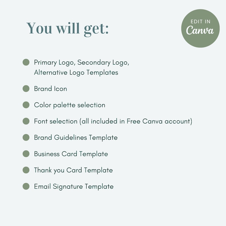 Coastal Brand Kit: DIY Logo Templates for Canva - Etsy