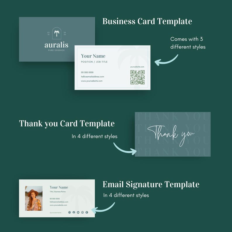 Coastal Brand Kit: DIY Logo Templates for Canva - Etsy