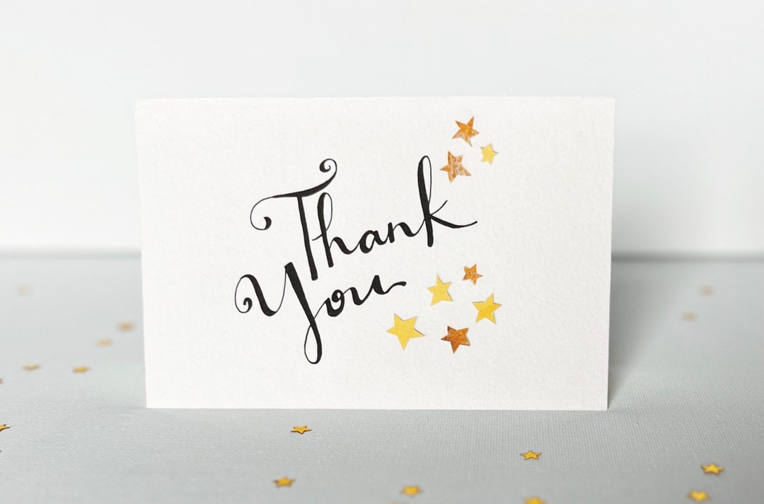 Unique Star Thank You Cards - Etsy