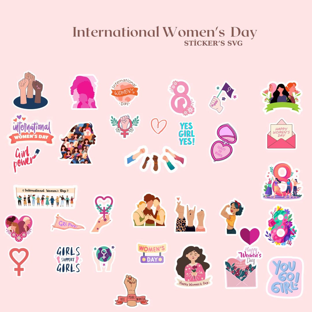 Womens Day Bundle Svg, 8th March Women's Day Svg, International Women's ...