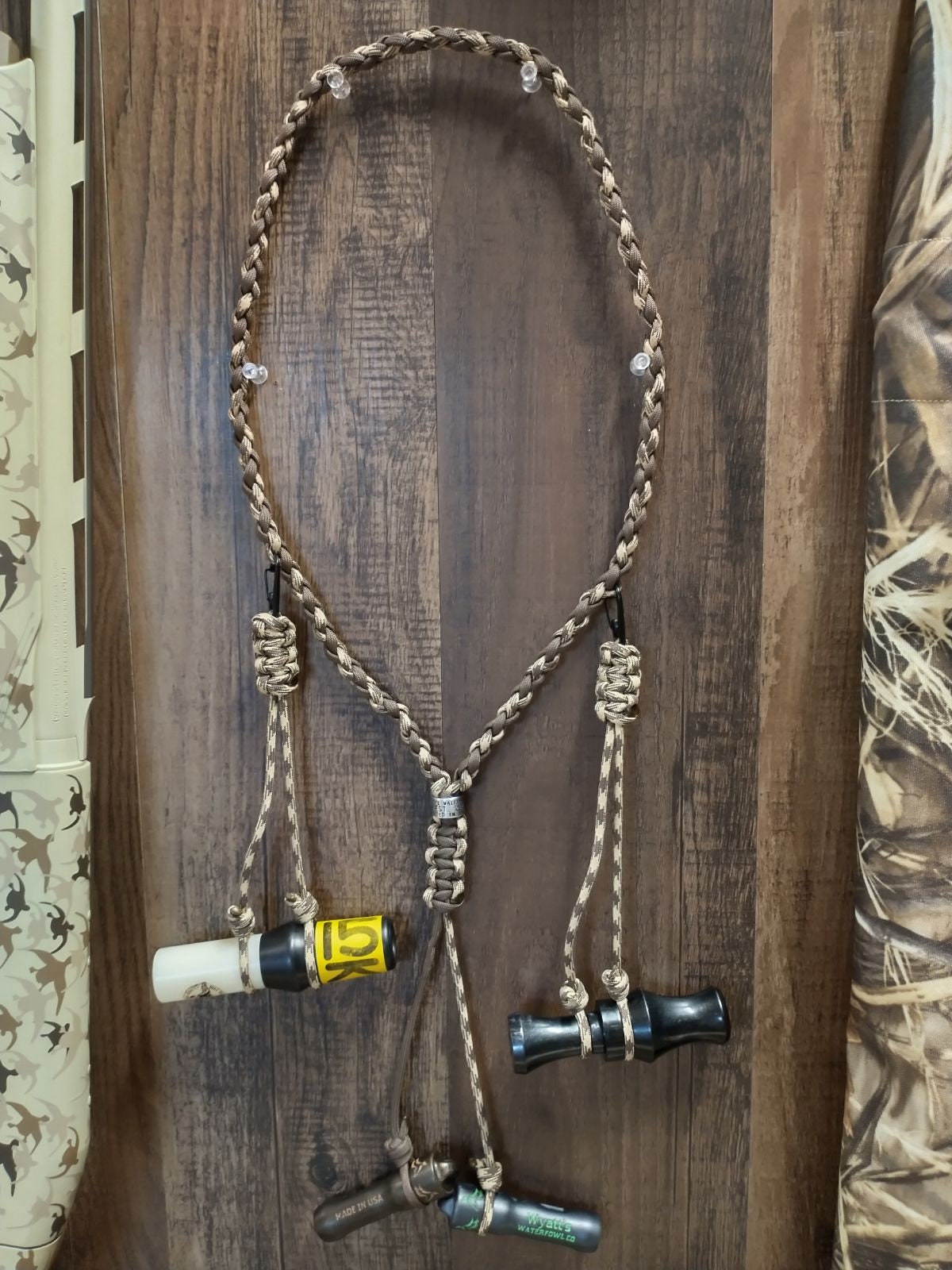 Duck & Game Call Lanyard W/ 2 Carabiner Drops and Band Camo - Etsy