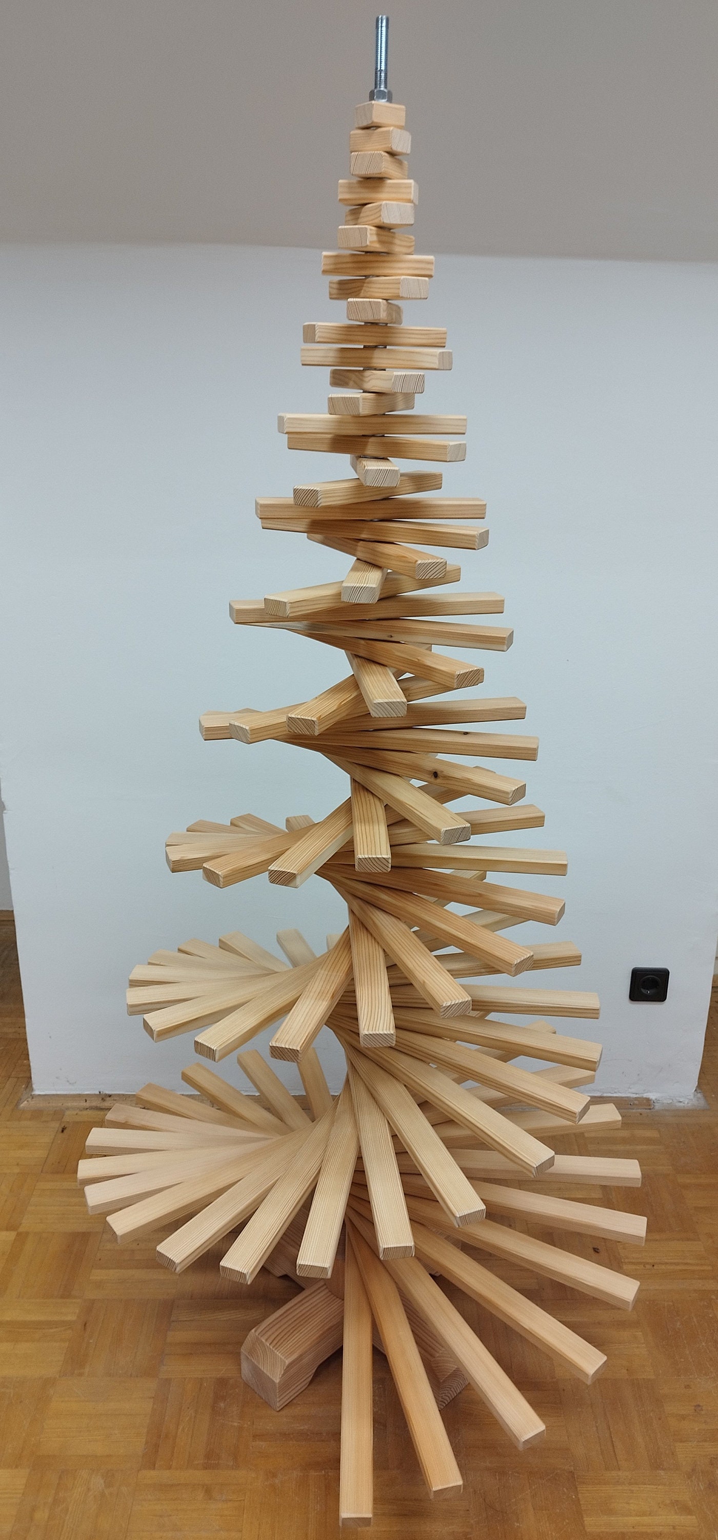 Christbaum aus Holz mit Holzstern - Etsy.de