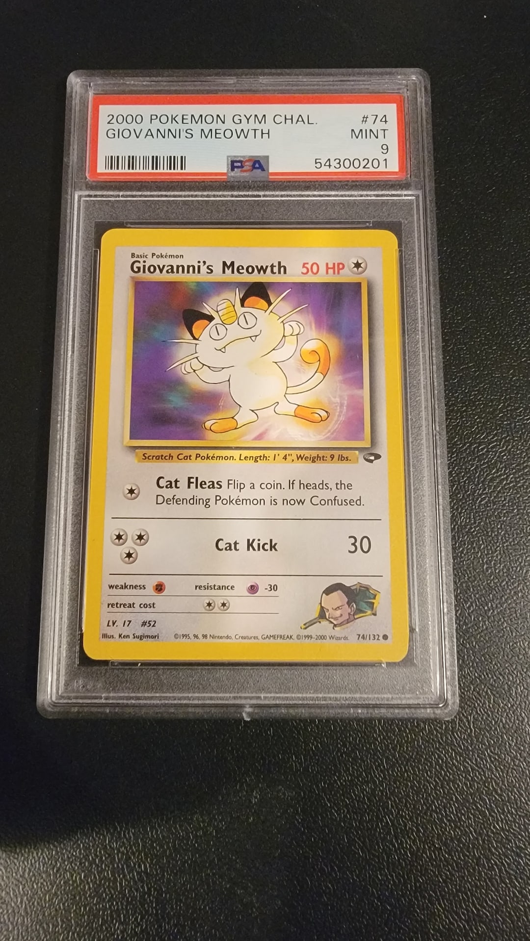 2000 Pokmon Giovannis Meowth Grade 9 - Etsy