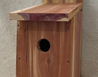Cedar Bluebird House With Decorative Father Time Carved Face - Etsy