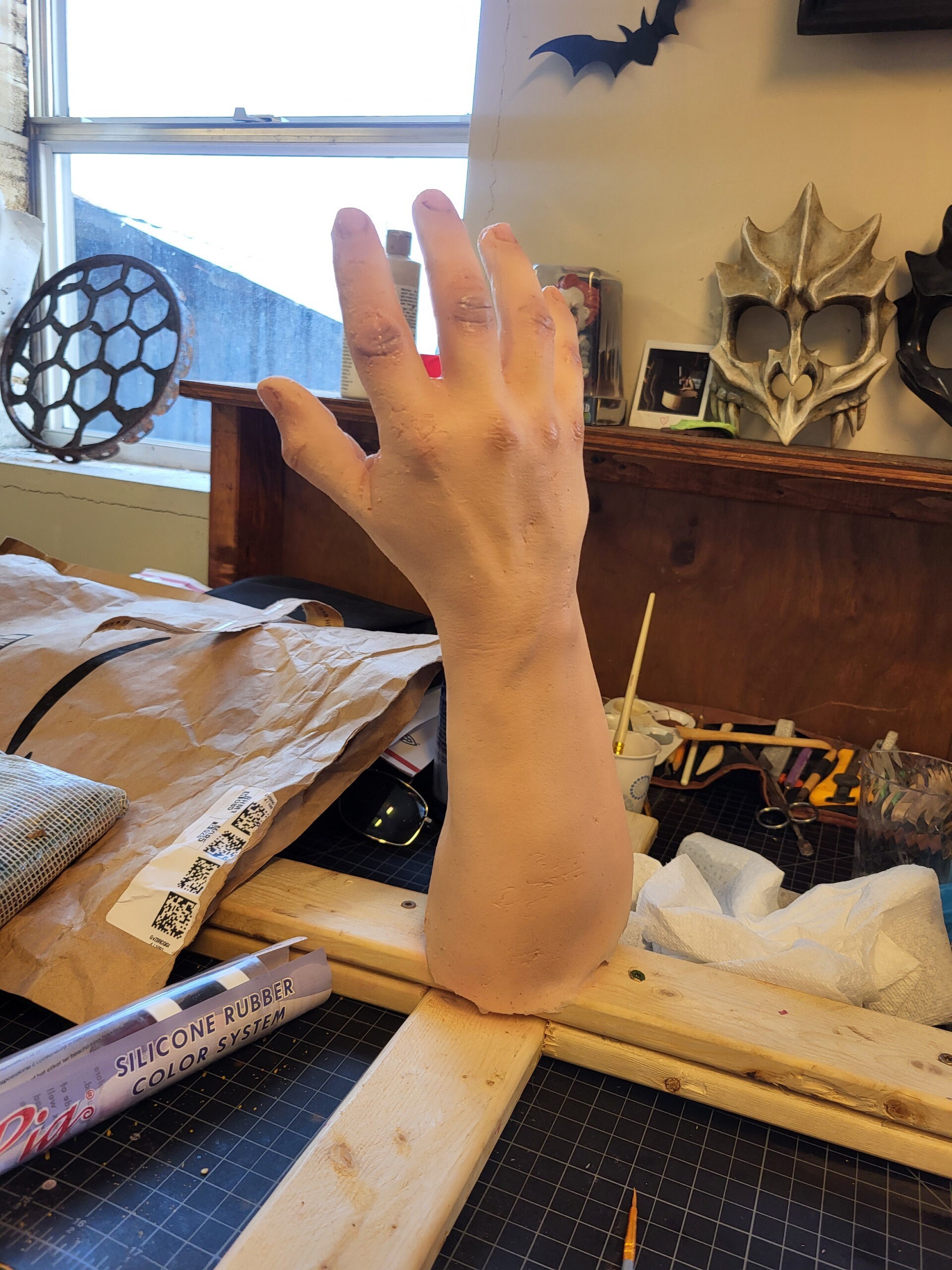 Silicone Arm Prop With Posable Fingers - Etsy