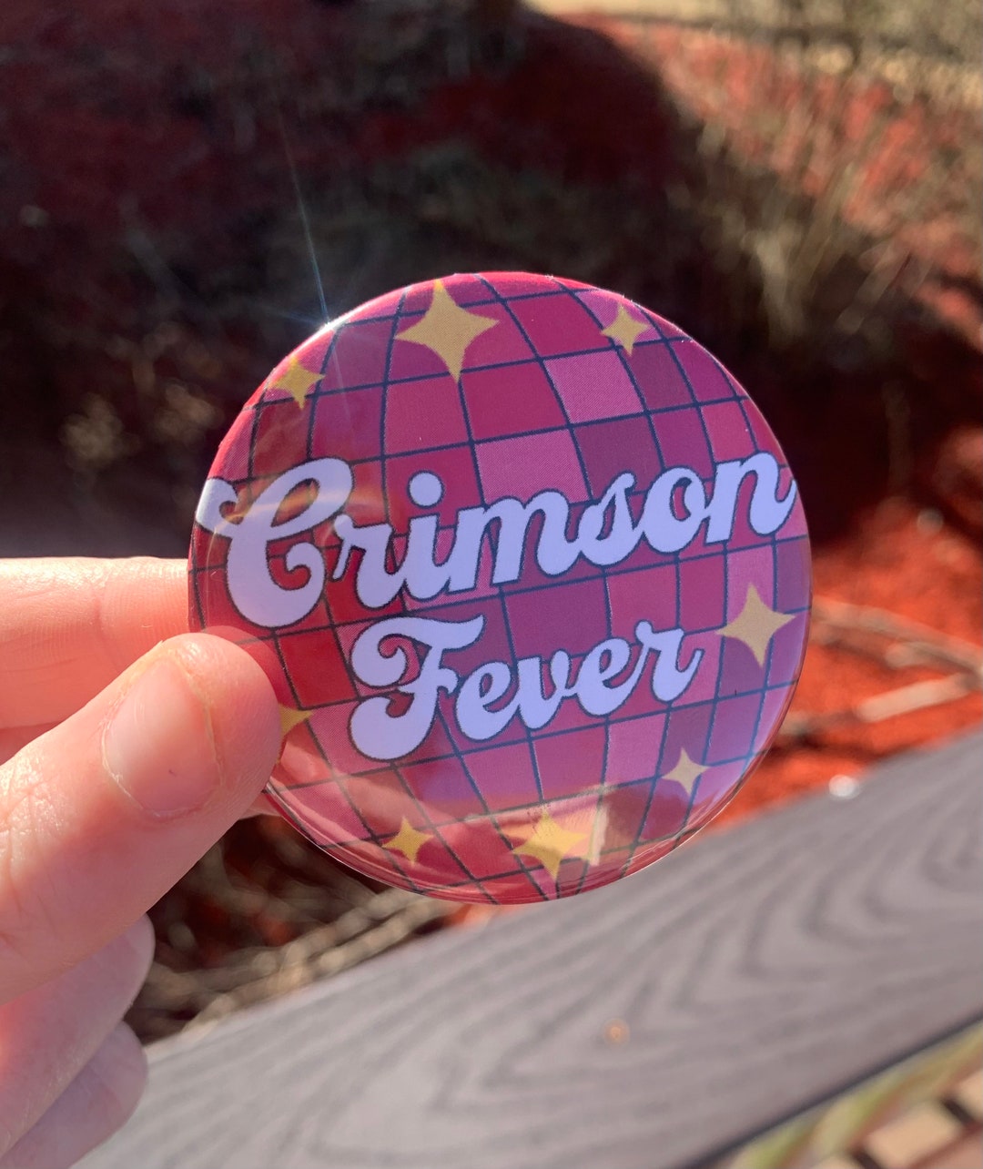 Crimson Fever Button - Etsy
