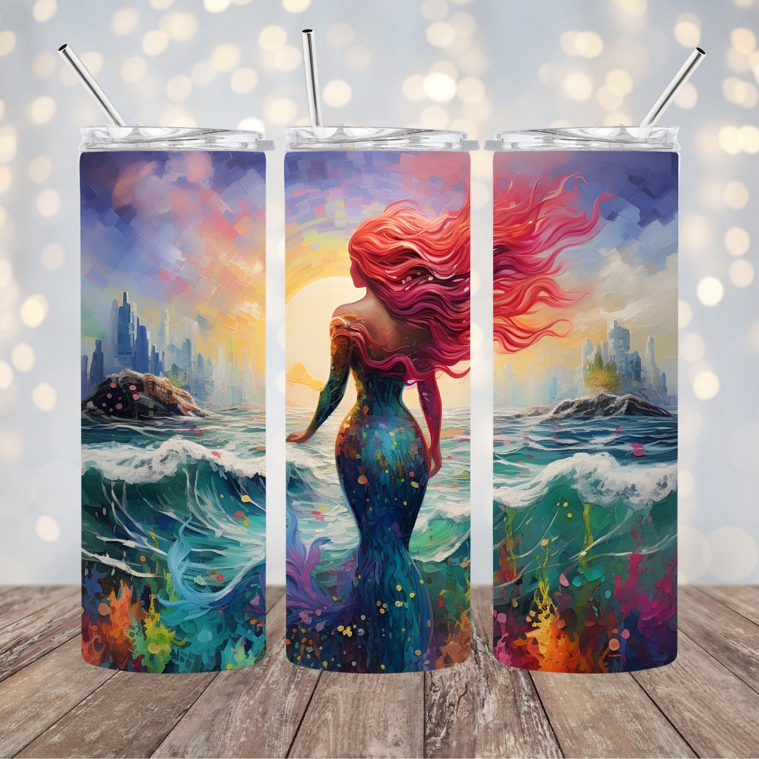 20 Ounce Skinny Tumbler Wrap / Digital Download / Beach Tumbler ...