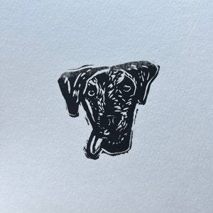 Custom Pet Portraits! Linocut Prints (dogs, Cats, Rats, Birds, Horses ...