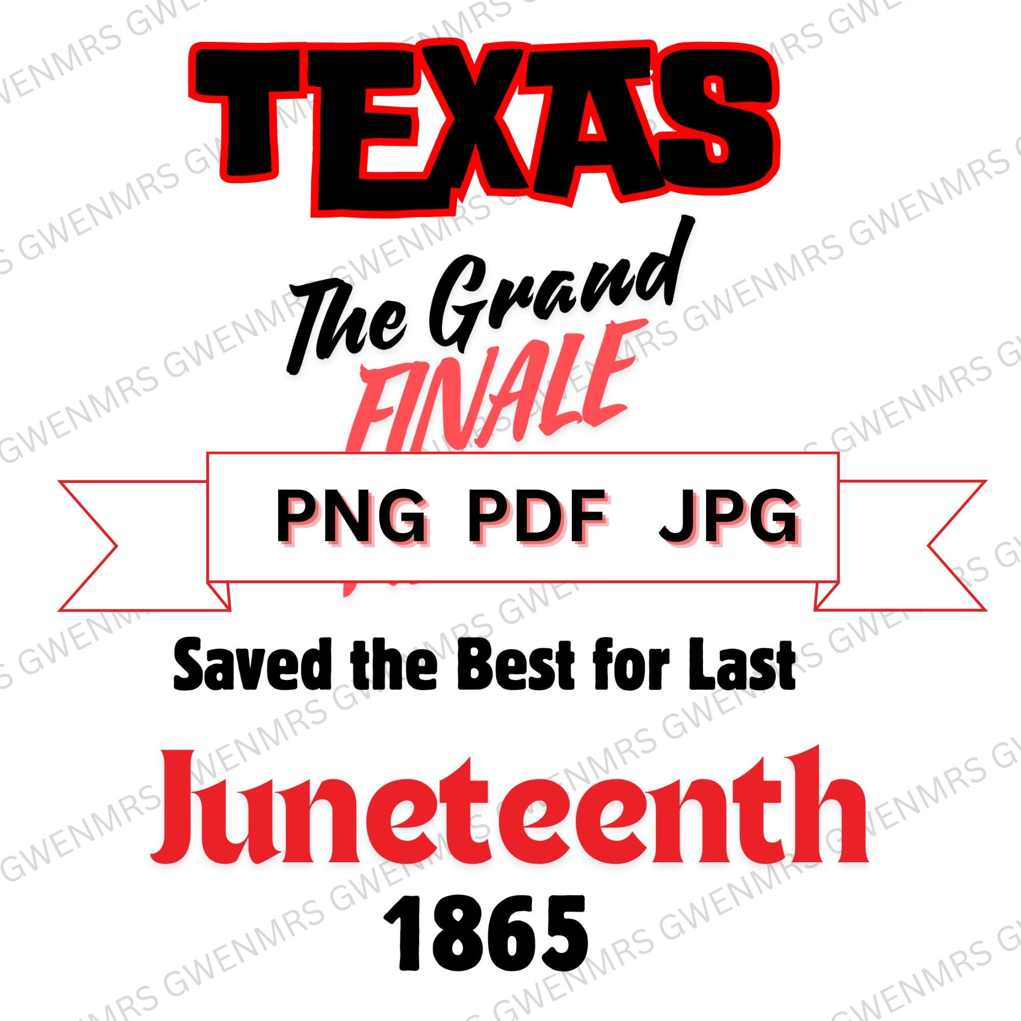 Texas Juneteenth PNG JPG PDF Designs for Cricut Celebrate Juneteenth ...