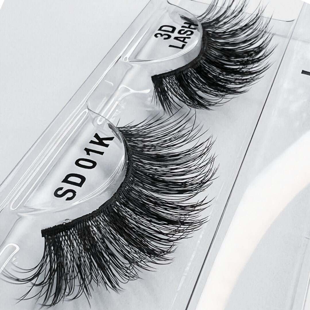 3D Faux Mink Eyelashes Premium Silk Lashes Feather Light Reusable ...