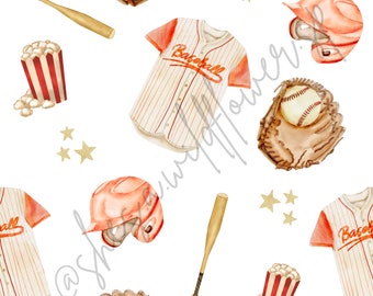 Chicago Cubs Baseball Seamless Pattern, Seamless Pattern for Fabric ...