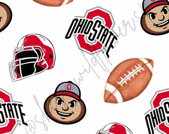 Ohio State Buckeyes Helmet Decal Set - 52 Removable Stickers Ohio State ...
