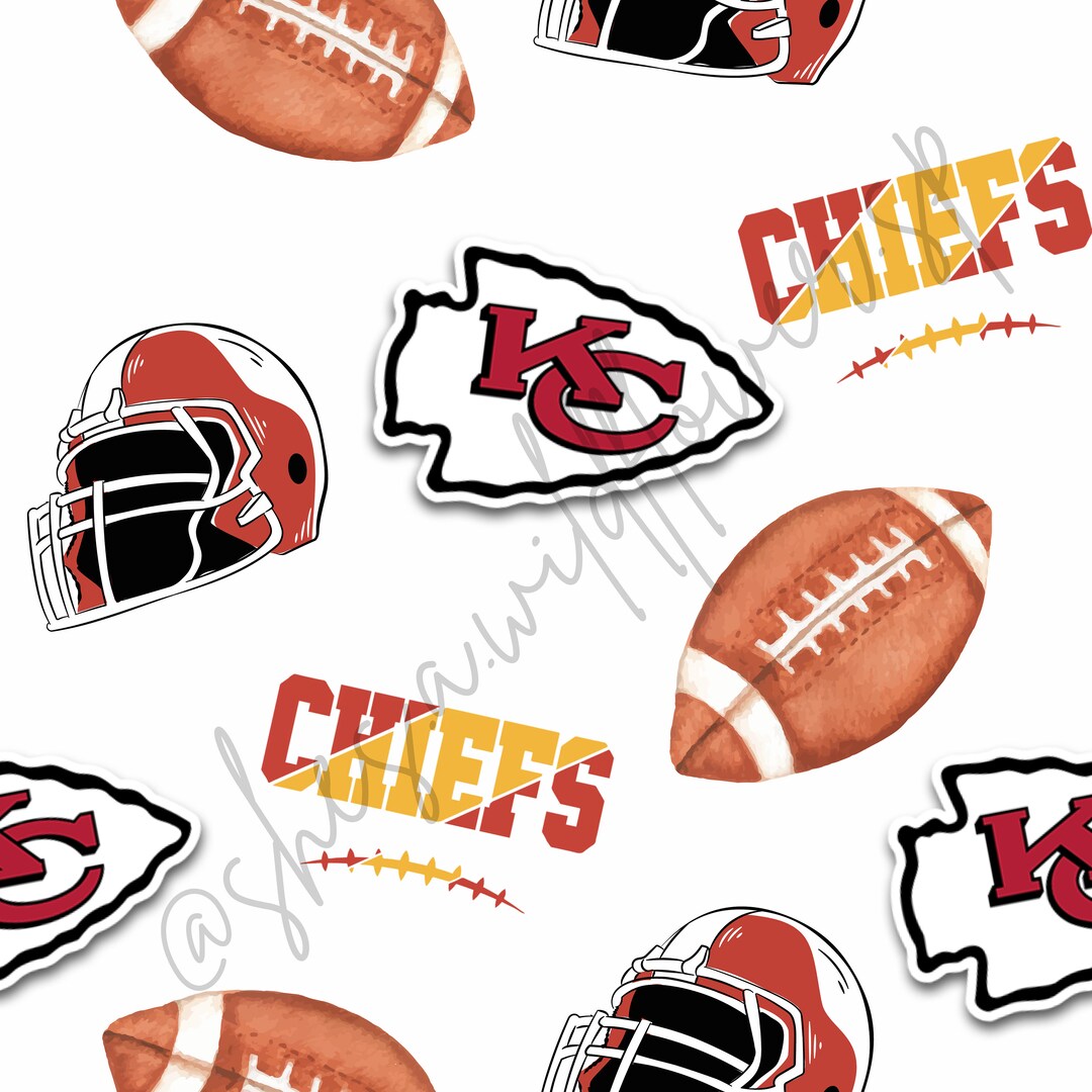 Kansas City Chiefs Football Seamless Pattern, Seamless Pattern for ...