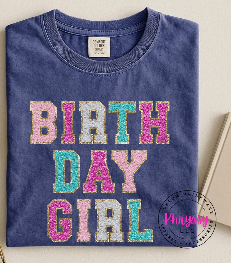 Birthday Girl — Bold Colorful Retro Birthday Statement Gift - Etsy UK