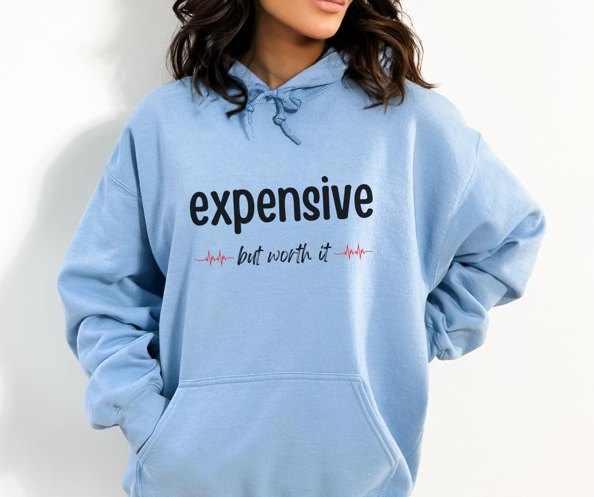 Expensive but Worth It Hoodie, Sarcastic Sweatshirt, Funny Sweatshirt ...