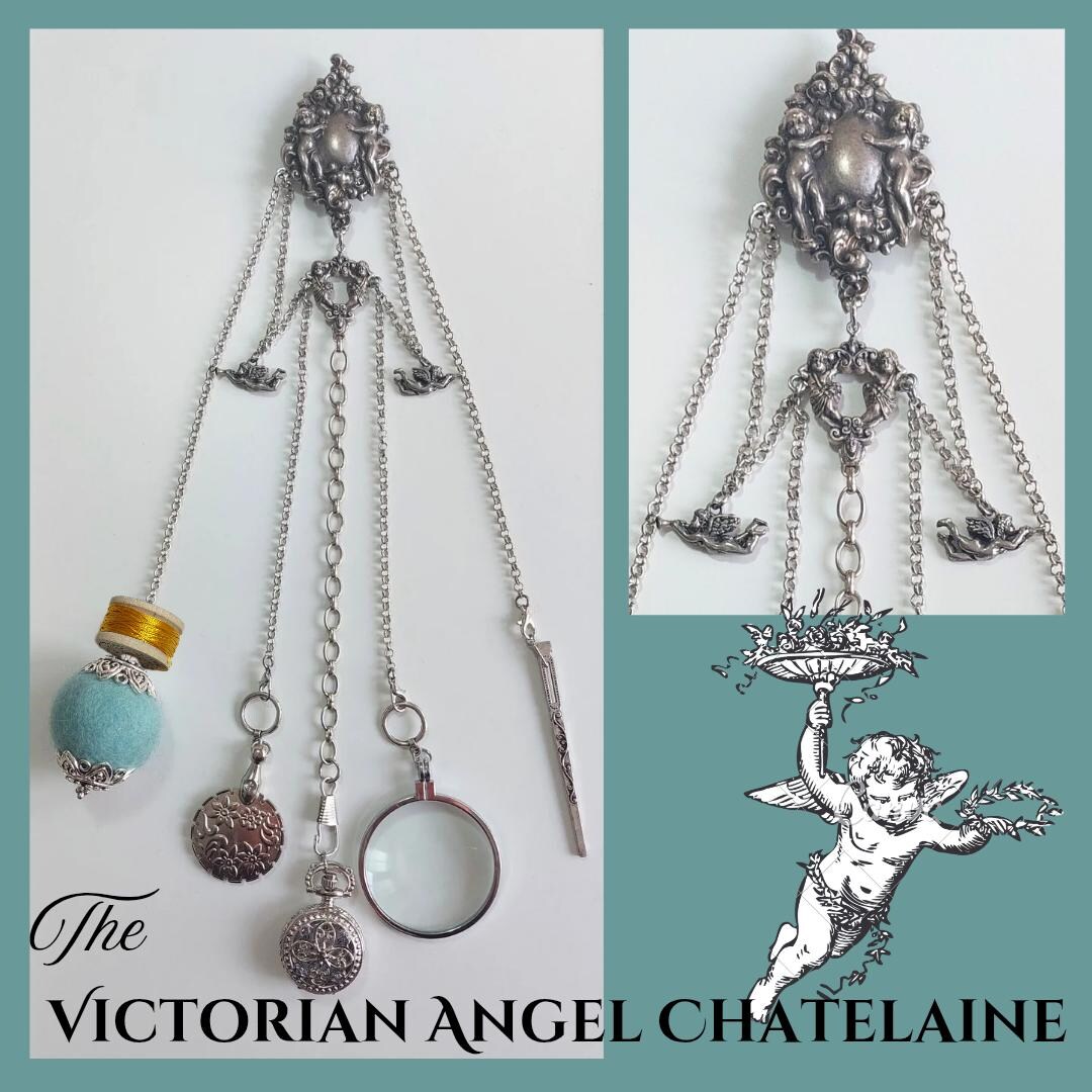 Victorian Era Reproduction Chatelaine - Ladies Sewing Chatelaine ...