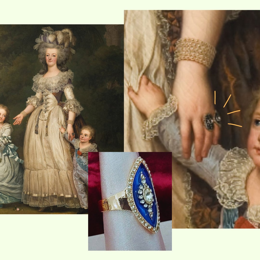 18th Century Reproduction Rings Marie Antoinette Ring Georgian Rings - Etsy