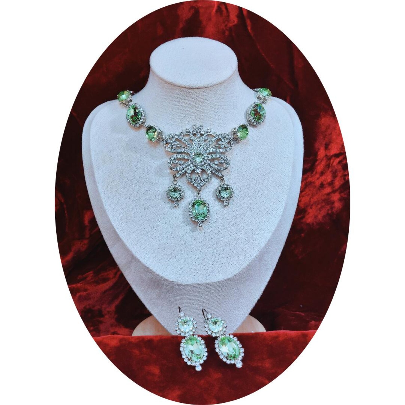 Rococo Bow Jewelry Set Necklace and Earring Set 18th Century ...