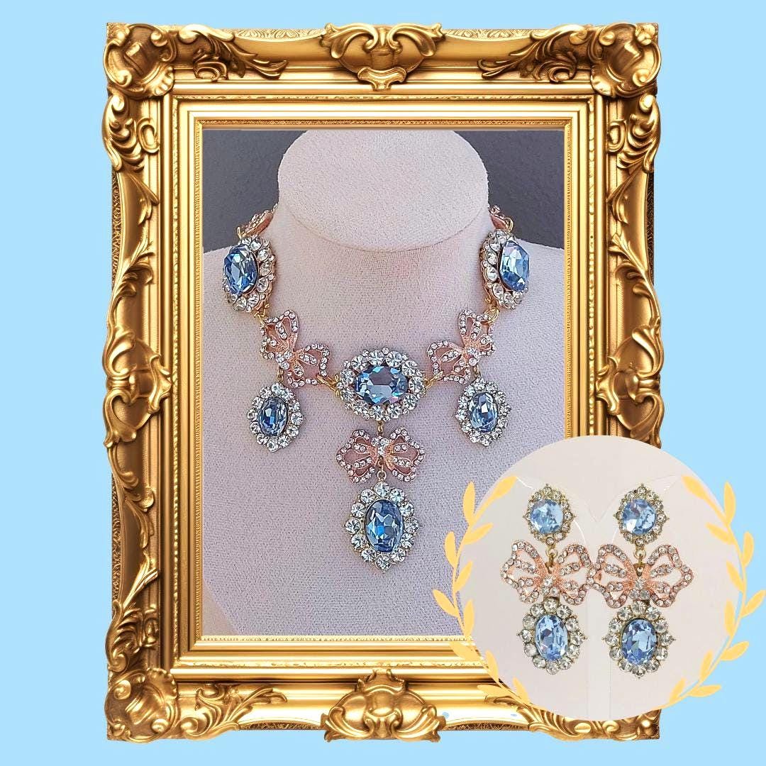 Rococo Bow Jewelry Set Necklace and Earring Set 18th Century ...