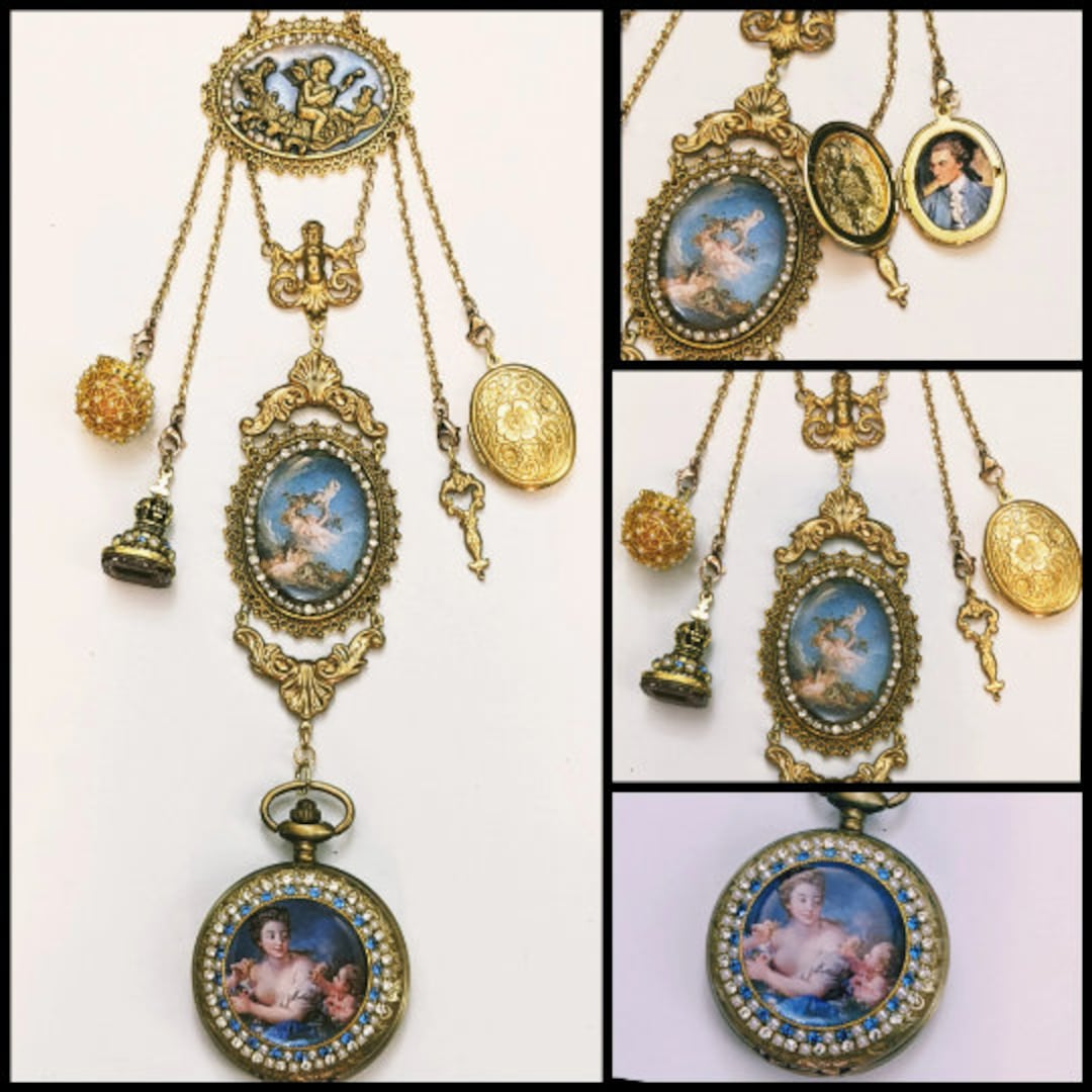 18th Century Chatelaine - Historical Reproduction - Rococo Cherubs ...