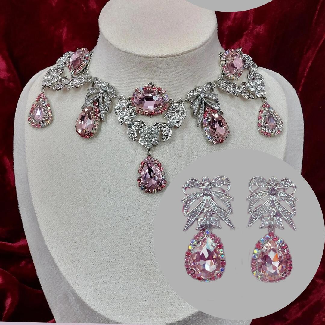 Reproduction Paste Jewelry Set - Georgian Jewellery - Rococo Jewelry ...