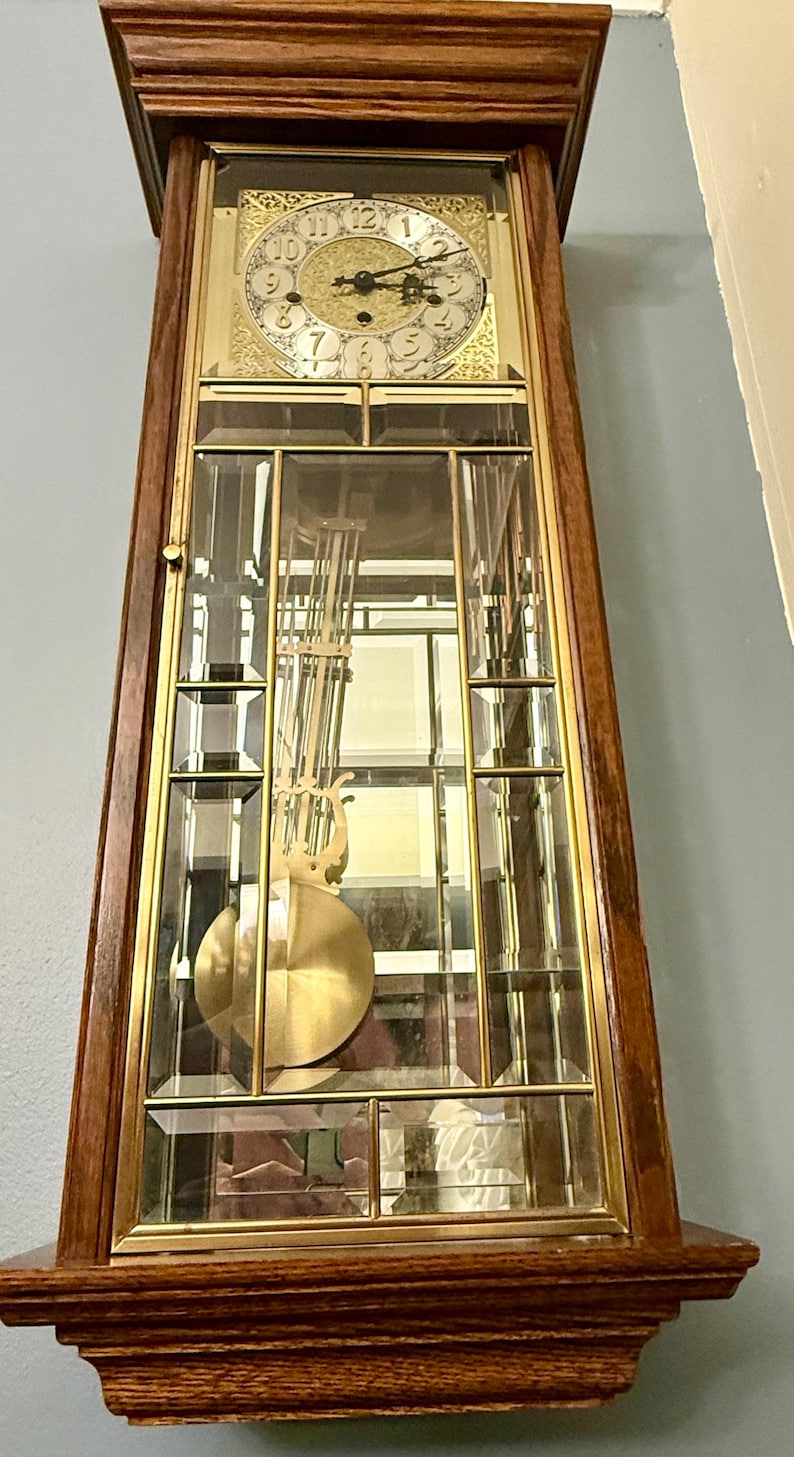 Ansonia “golden Medallion” Wall Clock (vintage)— 8-day, Triple-chime ...