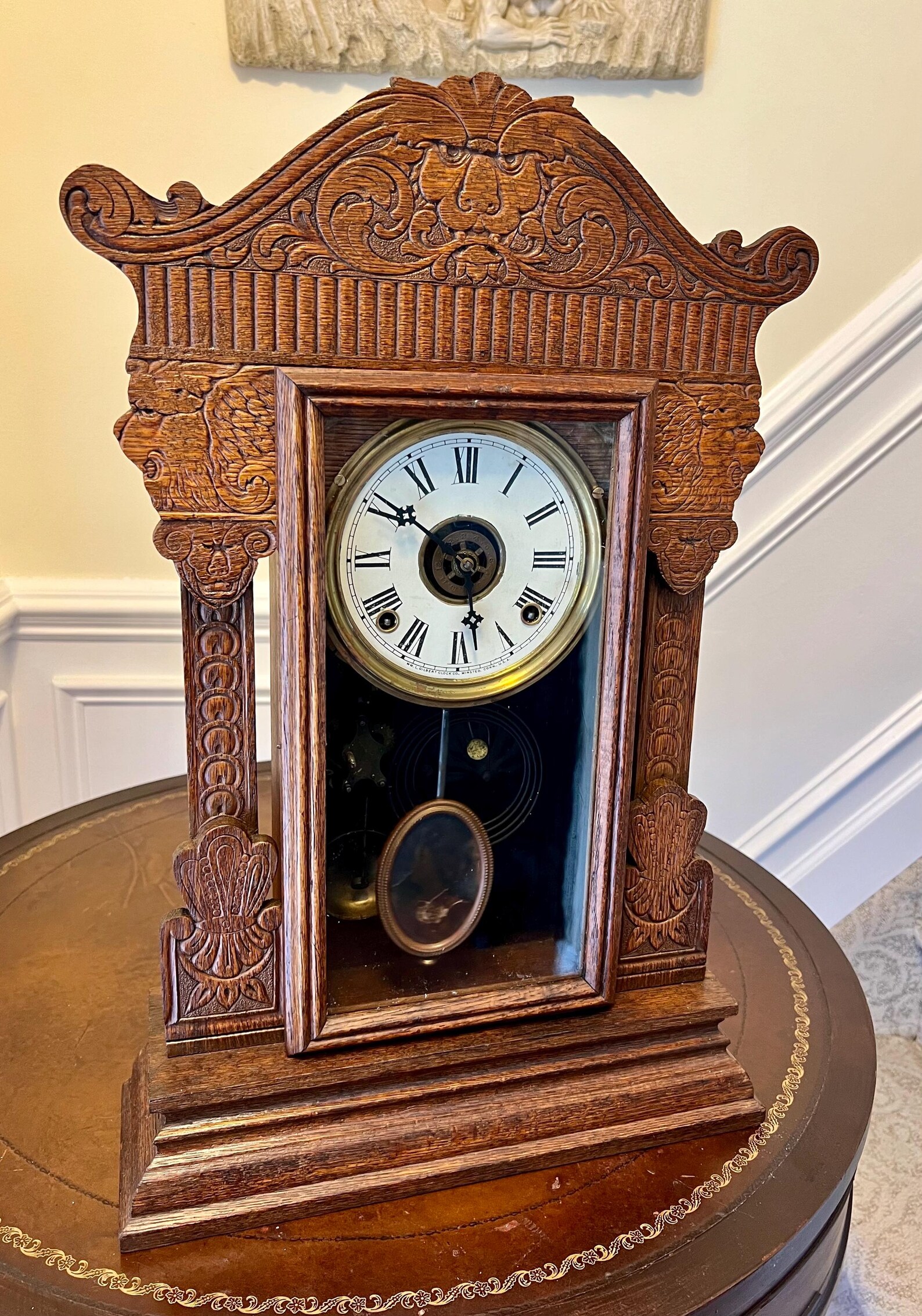 Antique Gilbert Dragon Design Gingerbread / Kitchen Clock - Etsy