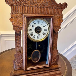 Antique Gilbert Dragon Design Gingerbread / Kitchen Clock - Etsy