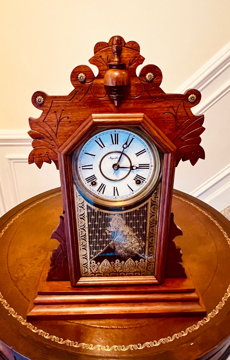 Antique Ingraham Gingerbread / Kitchen Clock - Etsy