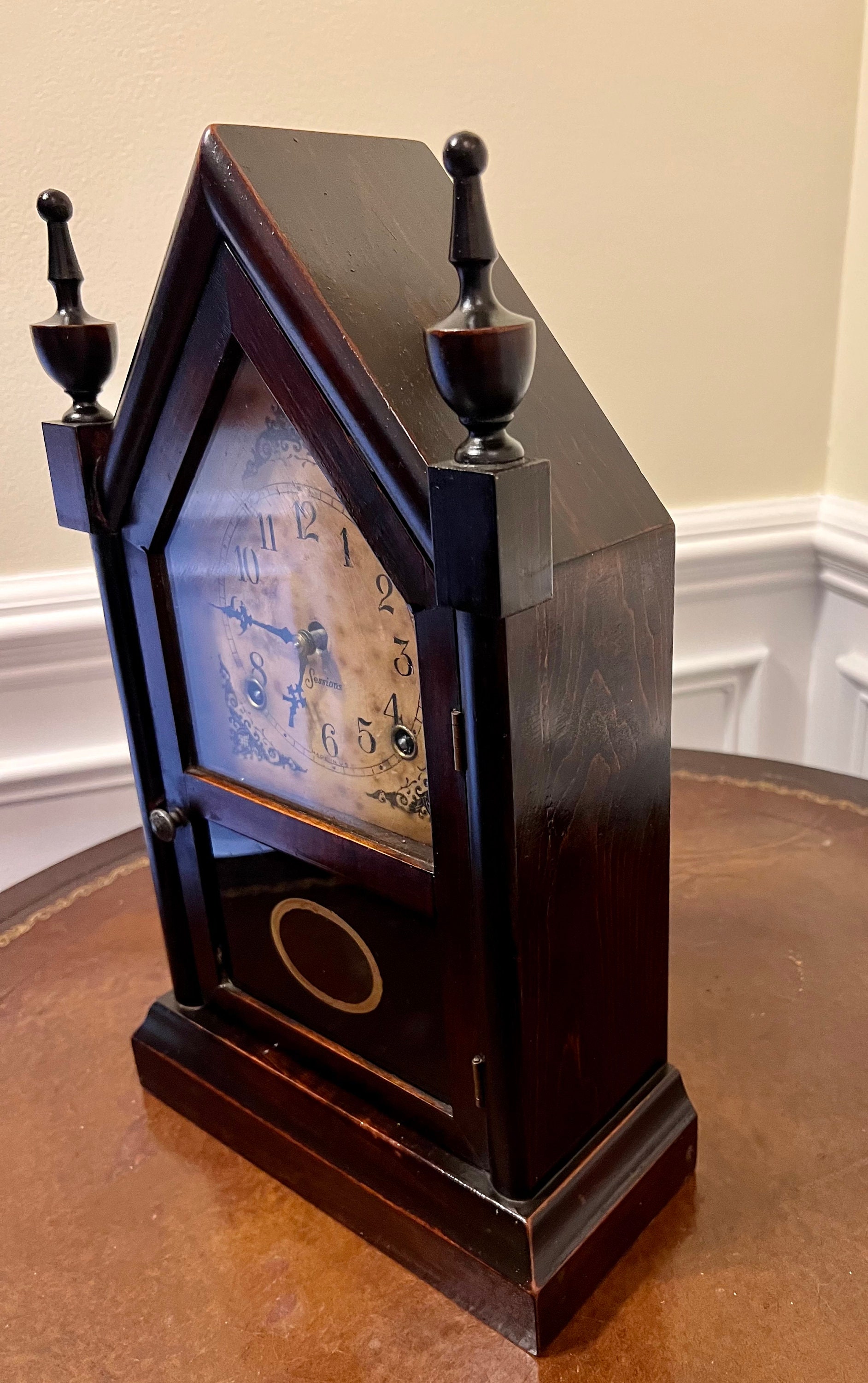 Antique Sharp Gothic/steeple Clock - Etsy Antique Sharp Gothic/steeple Clock - Etsy