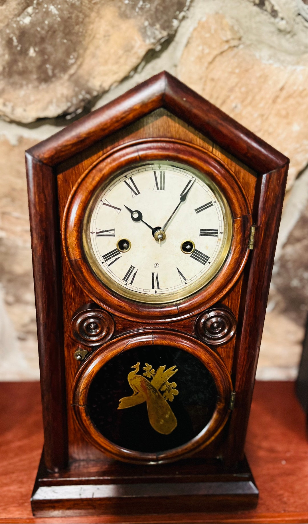 Antique Ingraham Doric 30 Hour Clock 1900 - Etsy