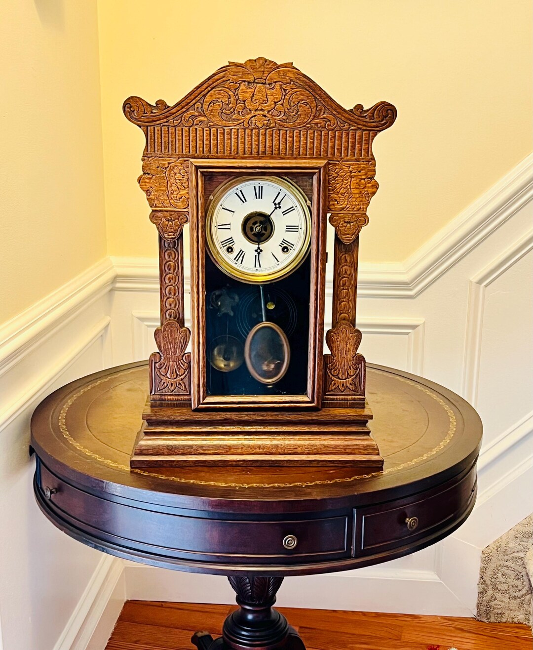 Antique Gilbert Dragon Design Gingerbread / Kitchen Clock - Etsy