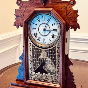 Antique Ingraham Gingerbread / Kitchen Clock - Etsy