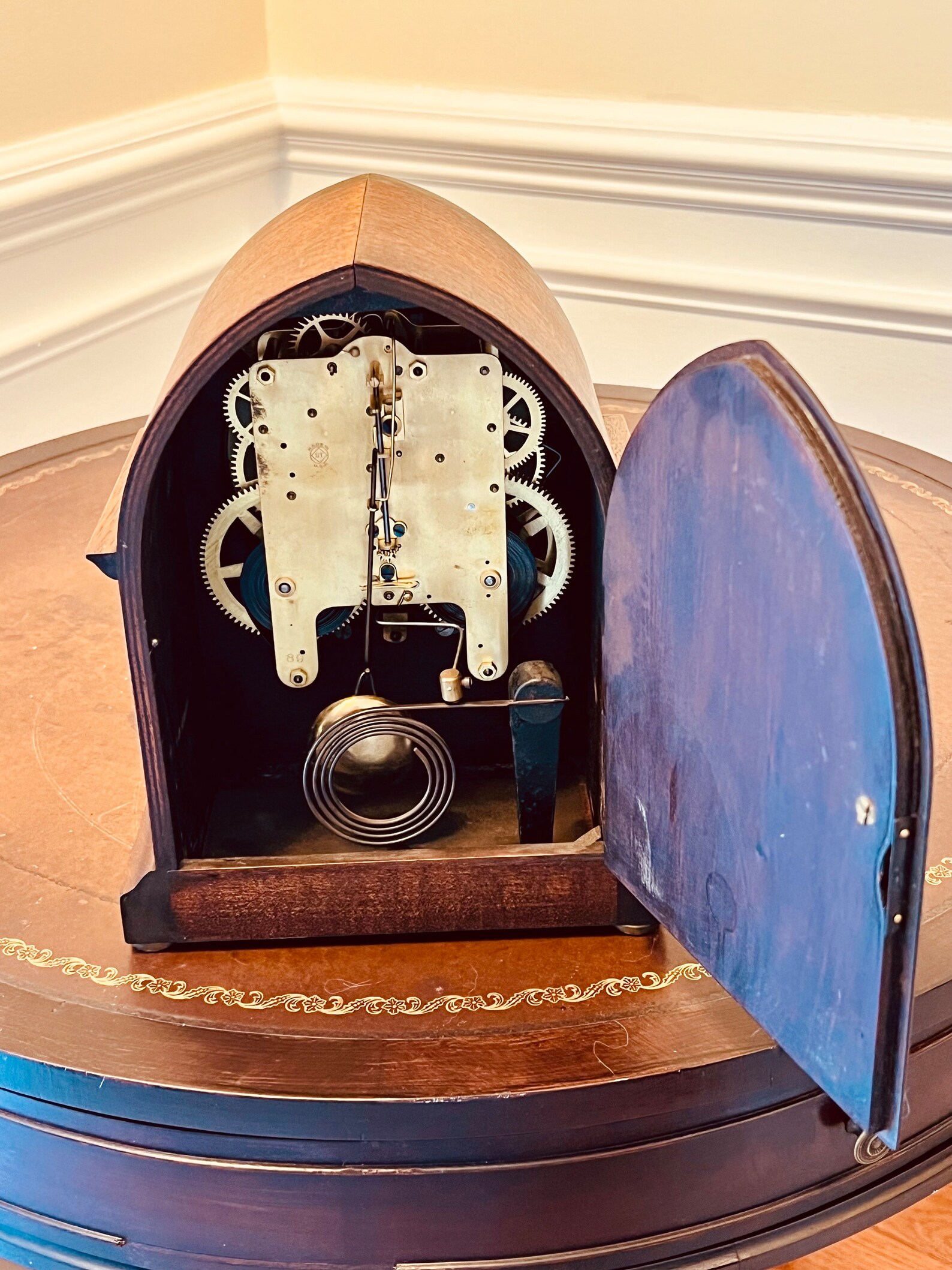 Antique Seth Thomas “prospect No. 19” (1917) Cathedral/bee Hive Light ...