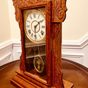 Antique Gilbert Gingerbread / Kitchen Clock - Etsy