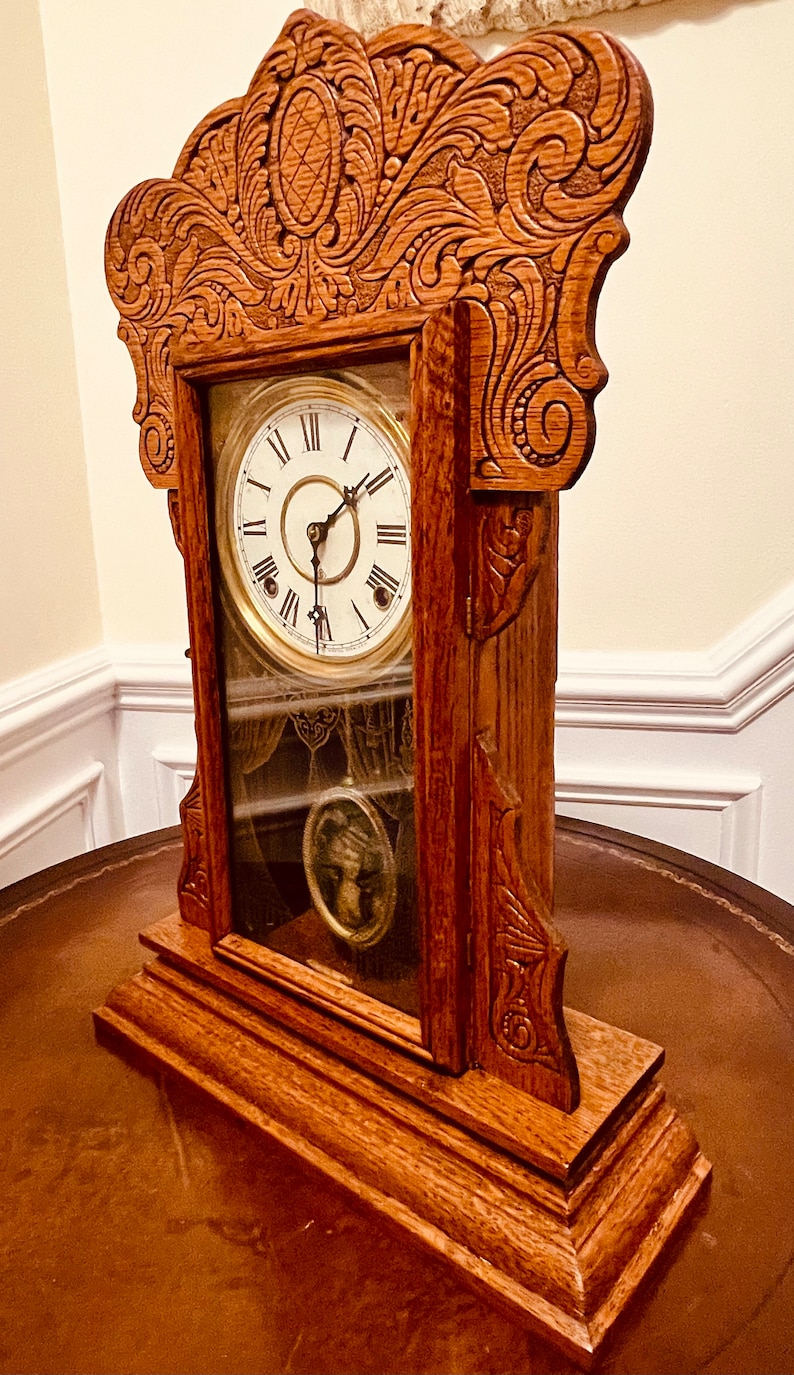 Antique Gilbert Gingerbread / Kitchen Clock - Etsy