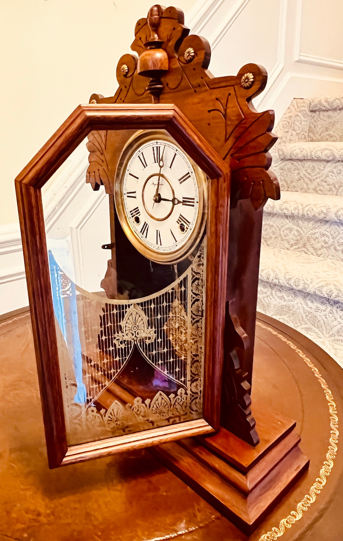 Antique Ingraham Gingerbread / Kitchen Clock - Etsy