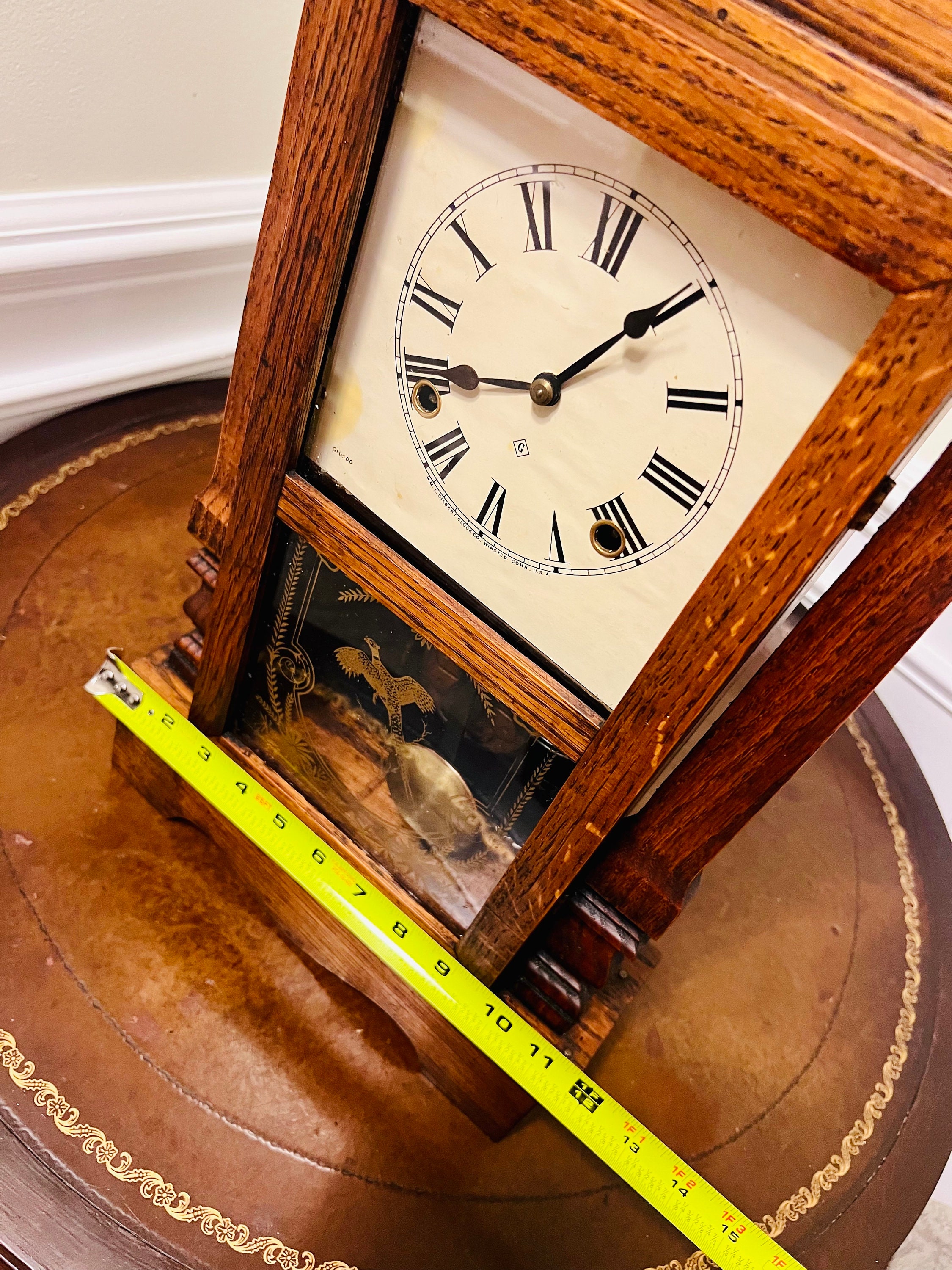 Antique Gilbert Pheasant Kitchen/mantel Clock - Etsy