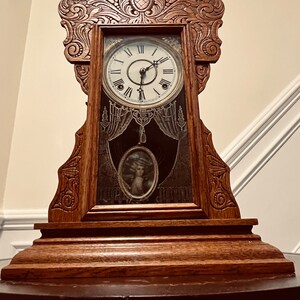 Antique Gilbert Gingerbread / Kitchen Clock - Etsy