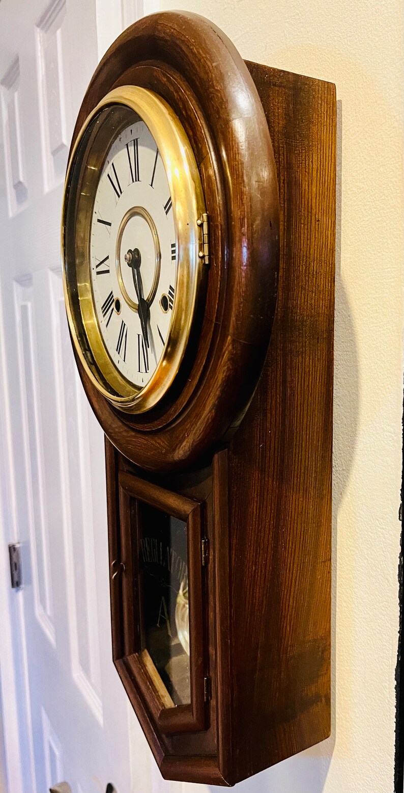 Vintage/antique Meiji japanese Rounded Drop Regulator Clock - Etsy