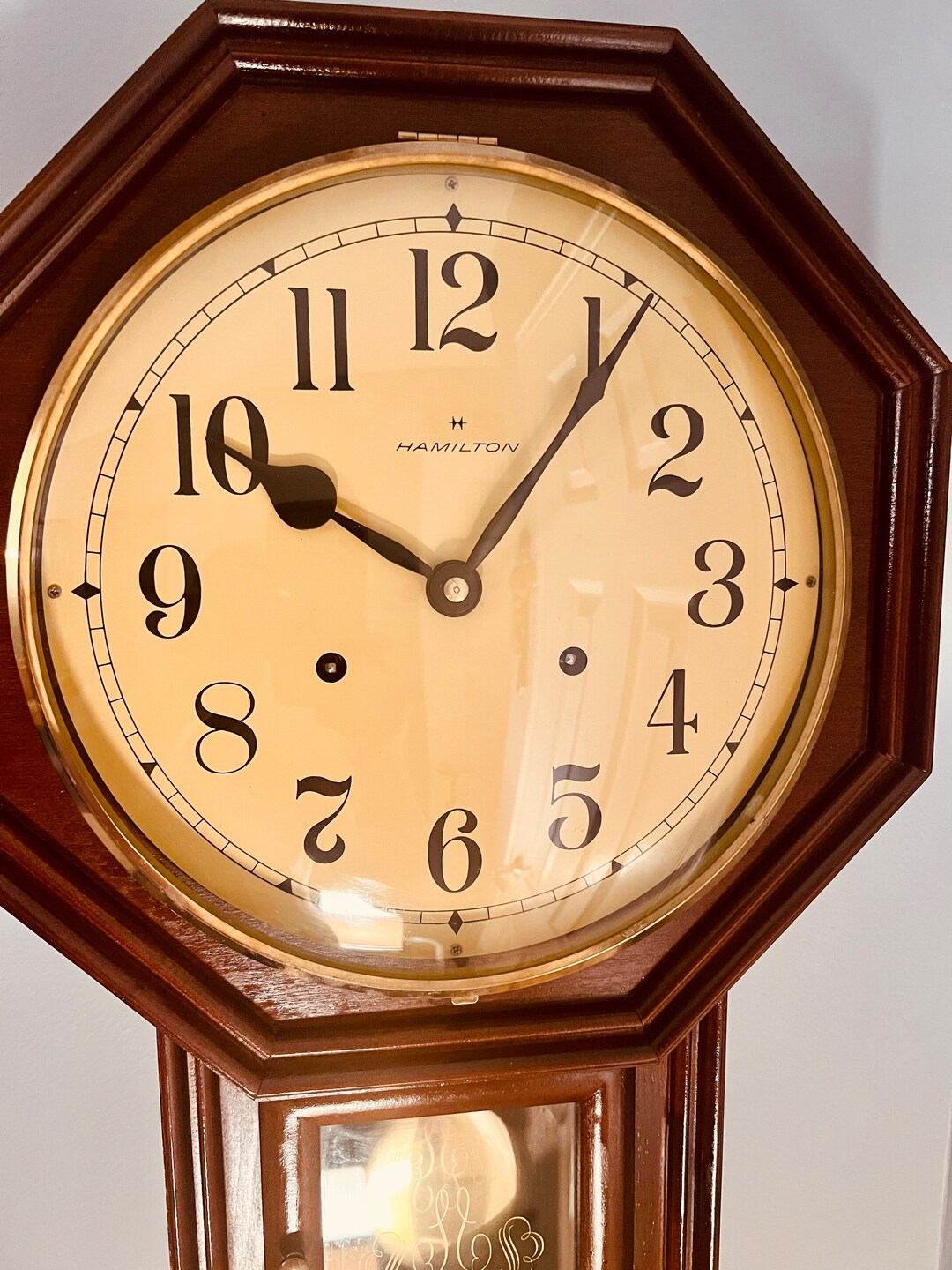 Vintage Hamilton Wall Regulator Winding Chiming Clock - Etsy