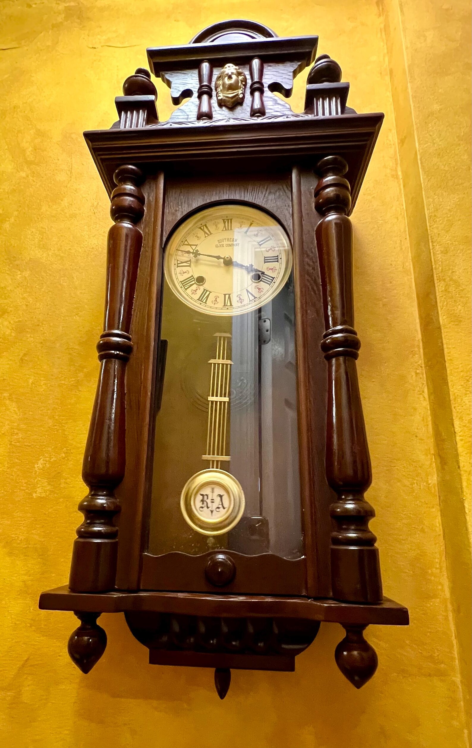 Vintage Southern Clock Company Wall Regulator Clock - Etsy