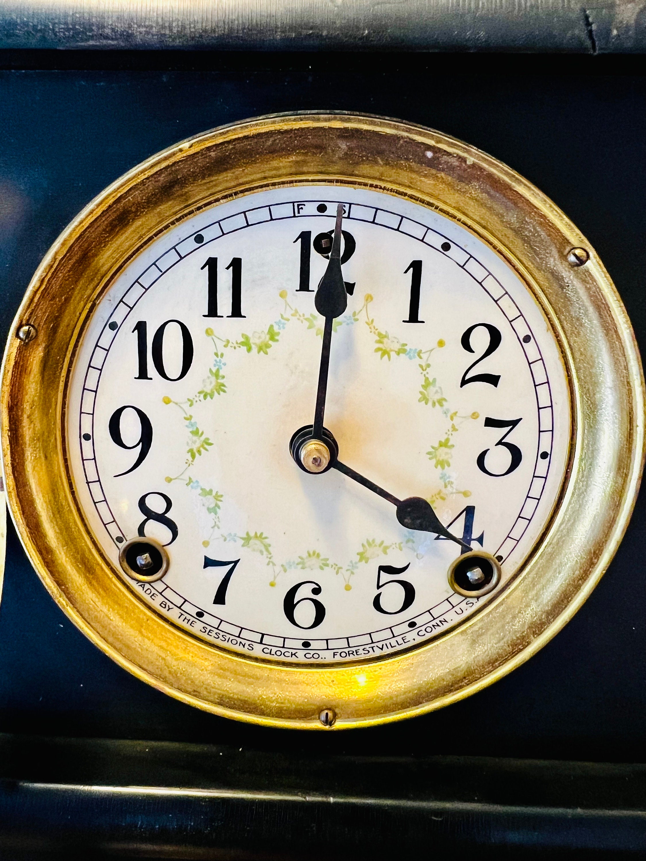 Antique Sessions Mantel Clock - Etsy