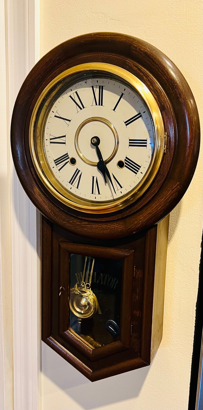 Vintage/antique Meiji japanese Rounded Drop Regulator Clock - Etsy