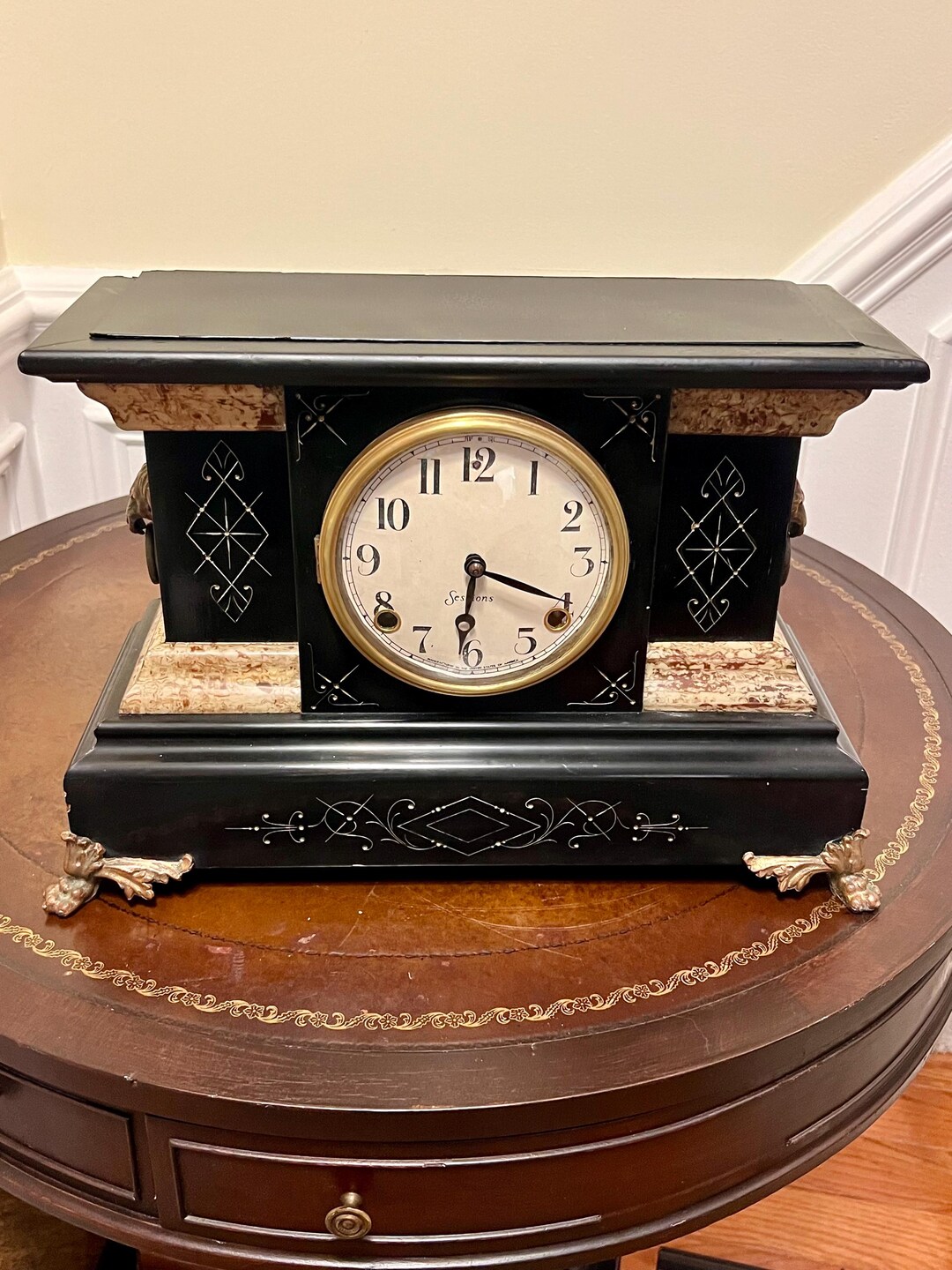 Antique Sessions Mantel Clock - Etsy