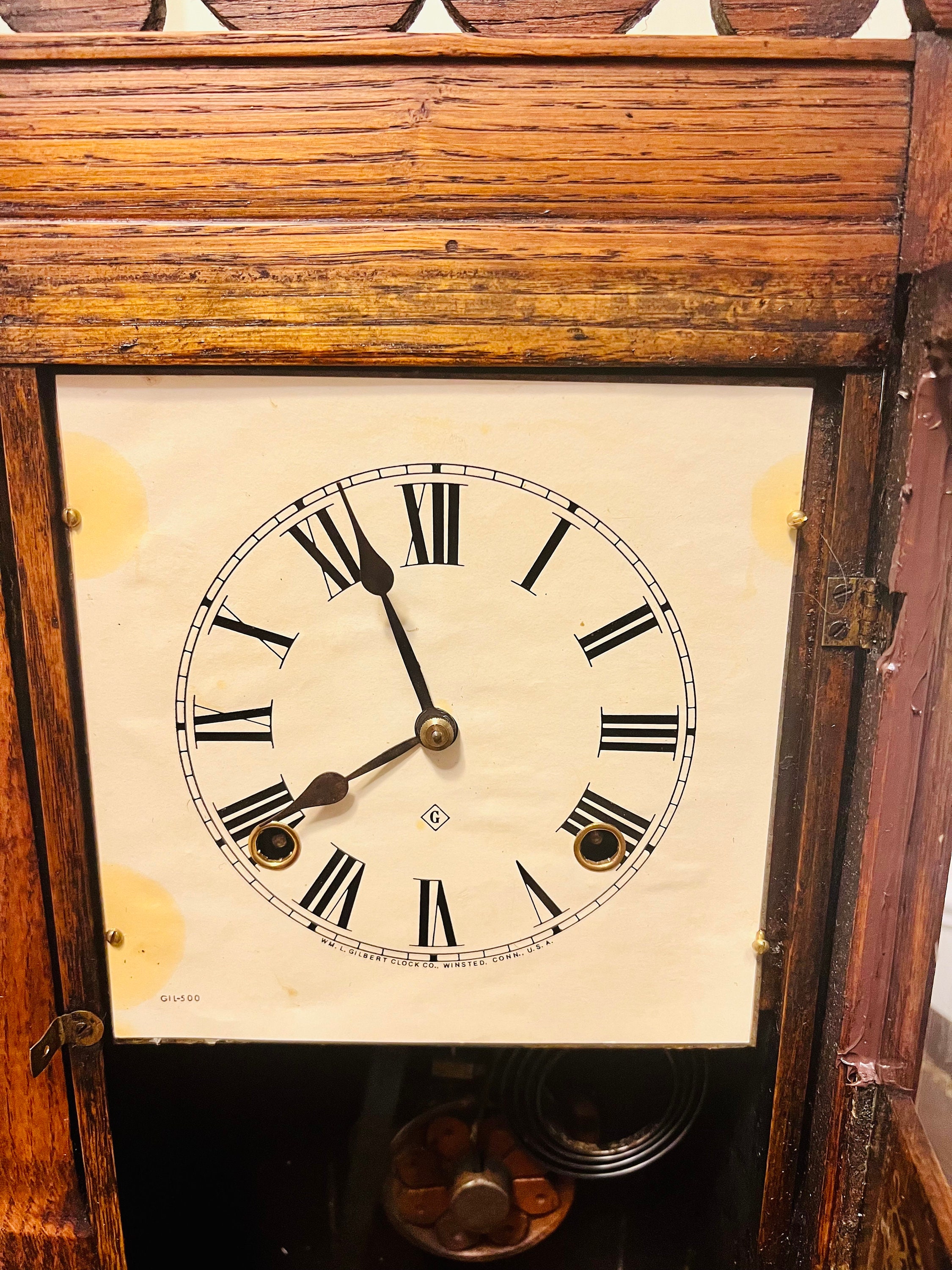 Antique Gilbert Pheasant Kitchen/mantel Clock - Etsy