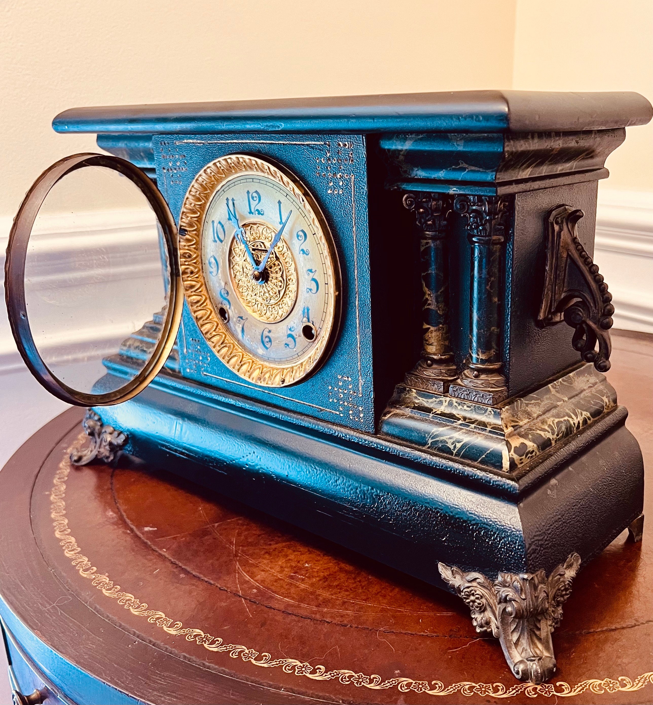 Antique E. Ingraham Striking Mantel Clock - Etsy