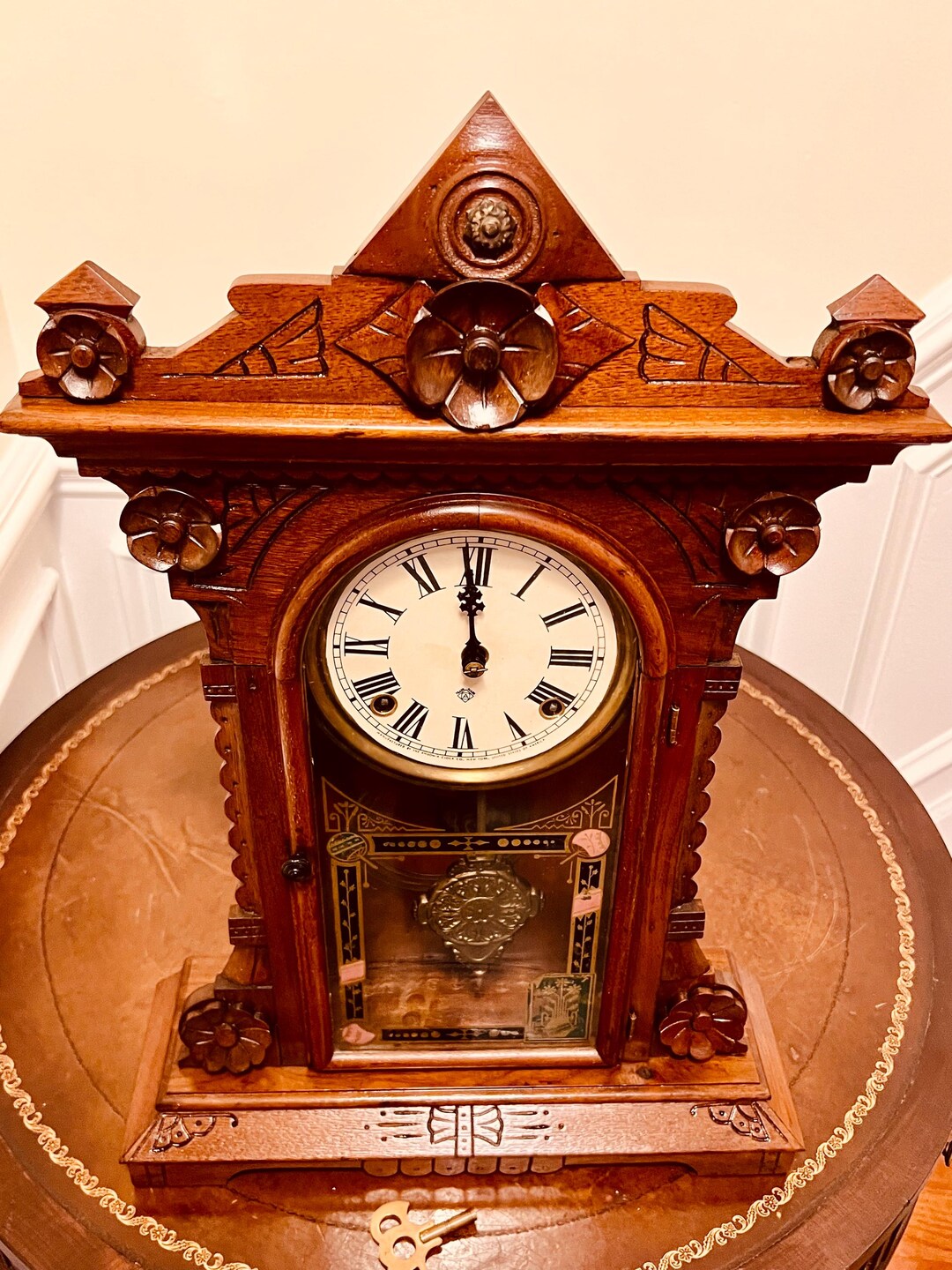 Antique Ansonia Gingerbread / Kitchen Clock - Etsy