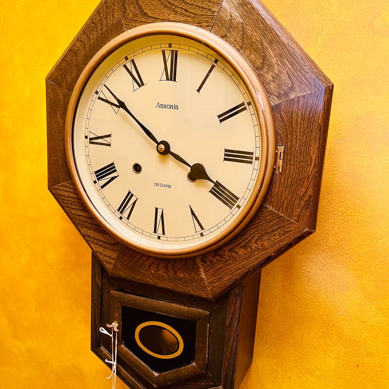 Antique Regulator Pendulum Wall Clock - Etsy