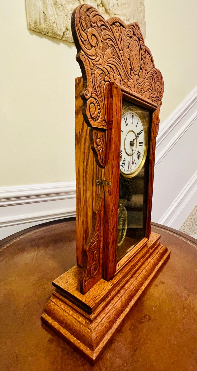 Antique Gilbert Gingerbread / Kitchen Clock - Etsy